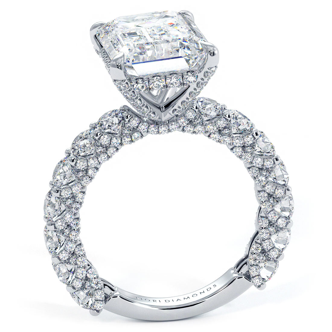 7.52ct Emerald Engagement Ring | Liori Diamonds TM